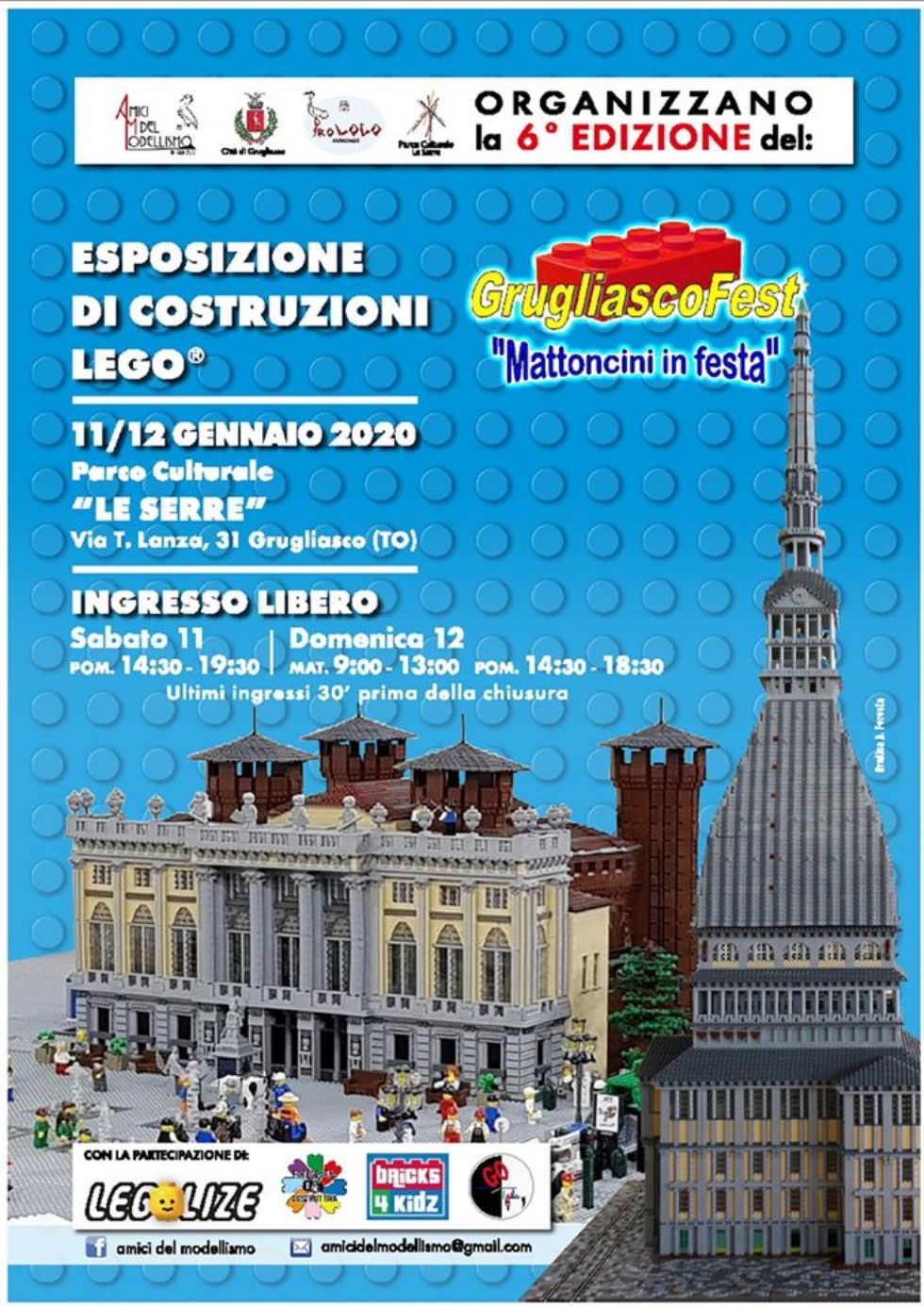 GRUGLIASCO - Torna la mostra dei Lego al «Grugliasco Fest: mattoncini in festa»