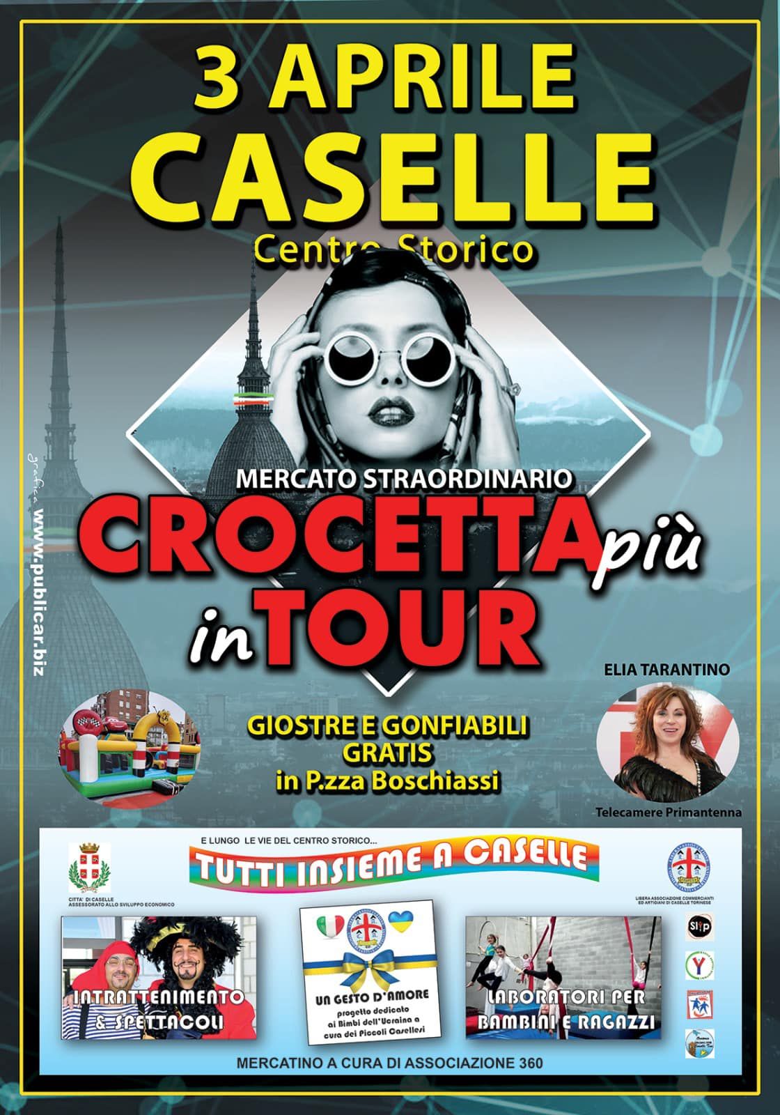 CASELLE - Nella città dell'aeroporto domani arriva «Crocetta Più in Tour»