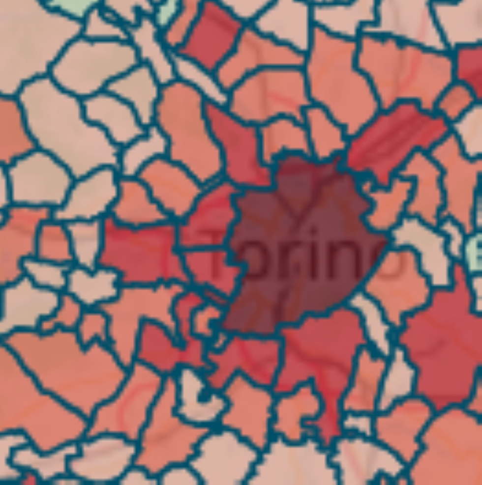MAPPA COVID - Aumenti a Collegno, Givoletto, La Cassa, Valdellatorre ...